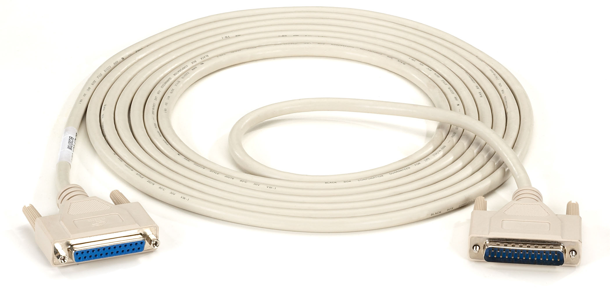 RS232 Serial Cable - Shielded, PVC, Molded, DB25 with Thumbscrews ...