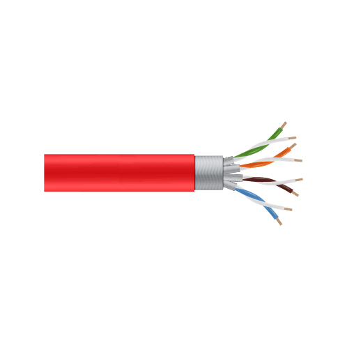 CAT6A Bulk Cable Stranded SFTP 650 MHz CM PVC PoE 1000 ft. | Black Box