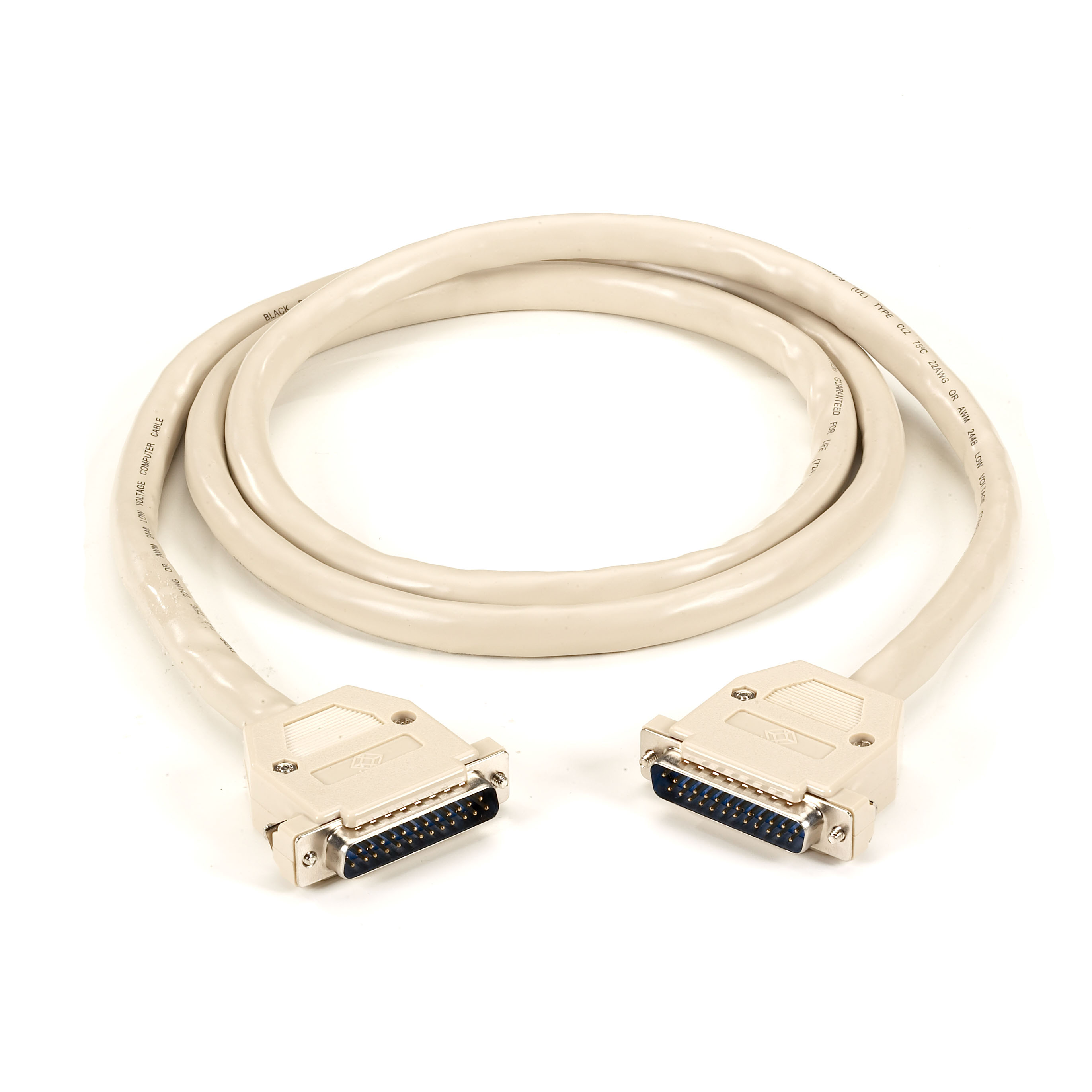 Custom RS232 Serial Cable Unshielded CM 25-Conductor DB25 | Black Box
